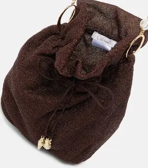 Oseree Lumière Embellished Bucket Bag