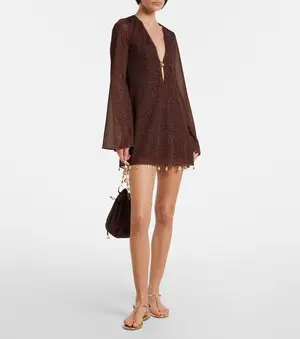 Oseree Lumière Embellished Bucket Bag