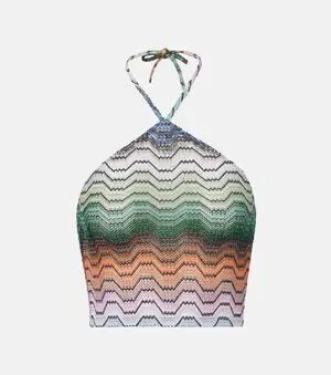 Missoni Lamé Halterneck Top - Multicoloured
