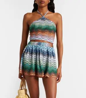 Missoni Lamé Halterneck Top - Multicoloured