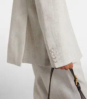 JOSEPH Ferula Linen And Cotton Blazer