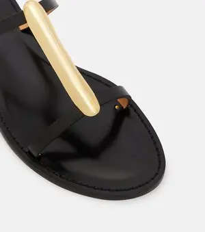 AMANU Sahara Embellished Leather Sandals