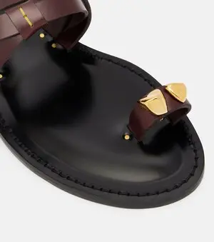 AMANU Lagos Woven Leather Sandals