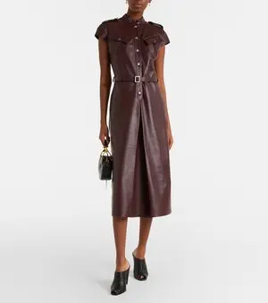 Alexander McQueen Leather Square Open Toe Mules - Black