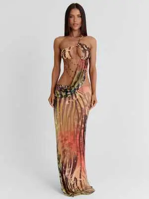 OUTCAST Sera Maxi Dress Prima - Print