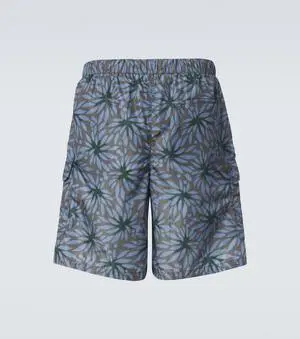 Prada Re-nylon Floral Swim Trunks - Grey