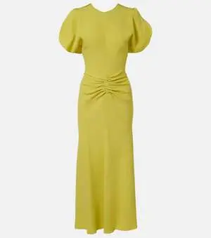 Victoria Beckham Bela Midi Dress - Yellow
