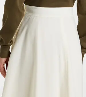 Ralph Lauren Kenzie Wool-blend Midi Skirt