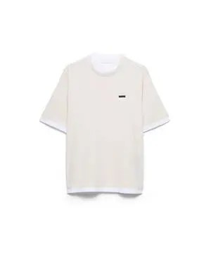 Prada Cotton T-shirt - Neutral