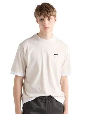 Prada Cotton T-shirt - Neutral