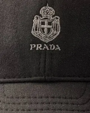 Prada Gabardine Baseball Cap - Black