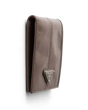 Prada Leather Wallet - Grey