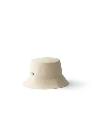 Prada Panama Fabric Bucket Hat - Neutral