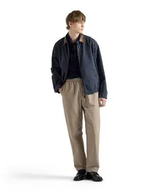 Prada Cashmere And Silk Polo Shirt - Blue