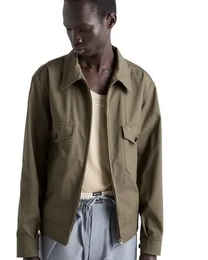 Prada Technical Fabric Zip-up Jacket