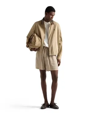 Prada Silk Blend Shorts With Vintage Finish