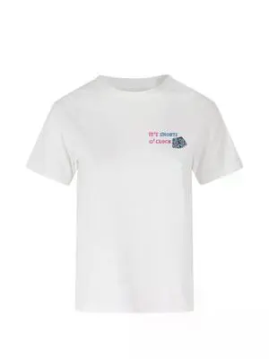 MC2 SAINT BARTH Emilie Embroidered T-shirt - White