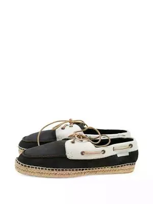 Giorgio Armani Nubuck Leather Espadrille Shoes