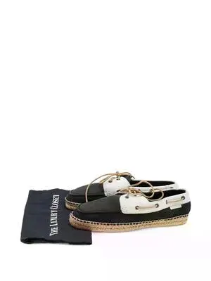 Giorgio Armani Nubuck Leather Espadrille Shoes