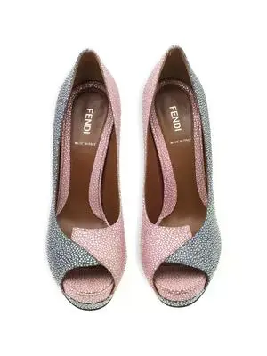 Fendi Peep-toe Heeled Pumps