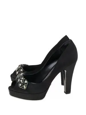 Giorgio Armani Peep-toe Heeled Pumps