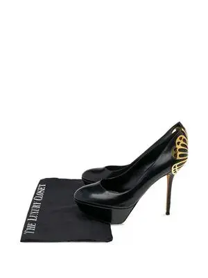 SERGIO ROSSI Platform Pumps With Butterfly Detail