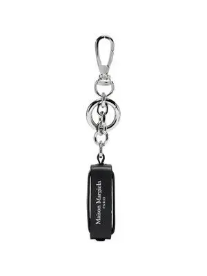 MAISON MARGIELA Leather Dice Keyring - Black