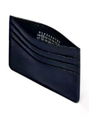 MAISON MARGIELA Crackled-leather Four Stitches Card Holder