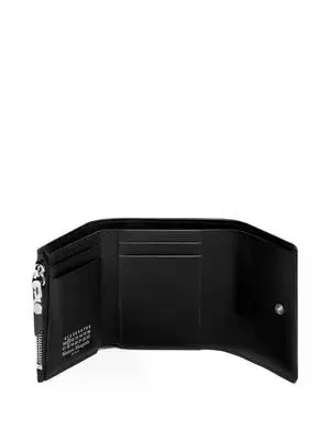 MAISON MARGIELA Patent-finish Tri-fold Wallet
