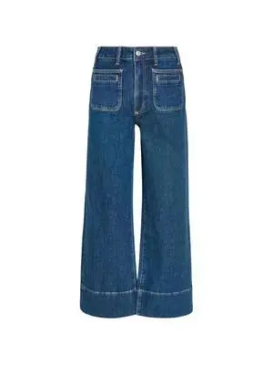 Paige Vanessa Patch-pocket Wide-leg Jeans