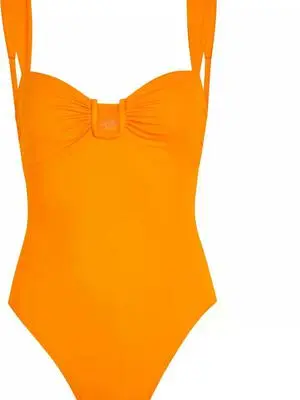 AWAY THAT DAY Cannes Ruched Swimsuit - Orange