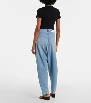 Coperni Front Slit Balloon Jeans In Light