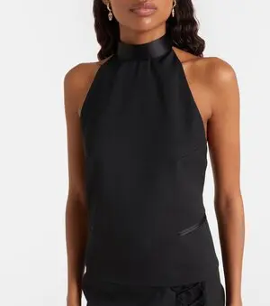 Alexander McQueen Sleeveless Halter Neck Top