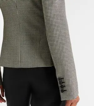 Alexander McQueen Gingham Layered Blazer