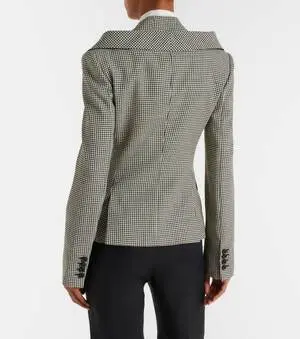 Alexander McQueen Gingham Layered Blazer