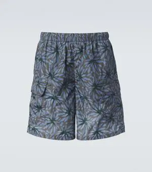 Prada Re-nylon Floral Swim Trunks - Grey