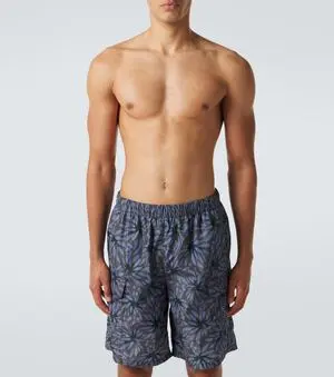 Prada Re-nylon Floral Swim Trunks - Grey