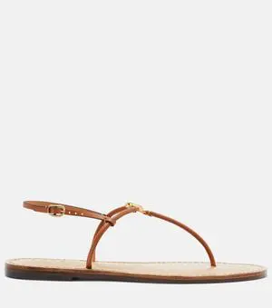 AMANU Naivasha Leather Thong Sandals - Brown