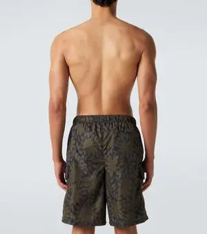 Prada Re-nylon Floral Swim Trunks - Blue