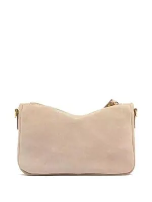 GIANNI CHIARINI Logo-plaque Suede Clutch Bag
