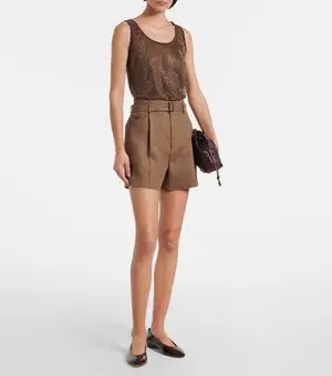 Ralph Lauren Melony Embellished Top - Brown