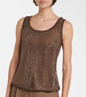 Ralph Lauren Melony Embellished Top - Brown