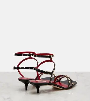 Valentino Garavani Rockstud Leather Slingback Sandals