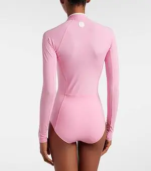 Hunza G Tyra Rashguard Swimsuit - Pink