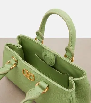 Valentino Garavani Vlogo Mini Leather Top-handle Bag