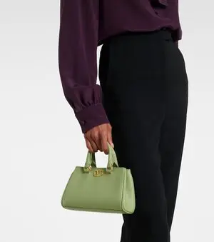 Valentino Garavani Vlogo Mini Leather Top-handle Bag