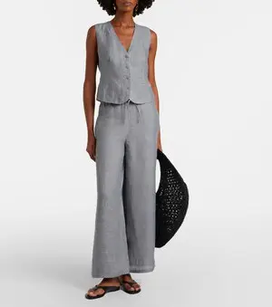 ERES Linen Wide-leg Pants
