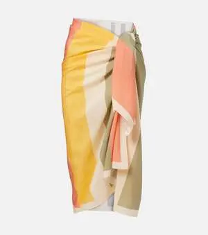 ERES Croquant Striped Cotton And Silk Beach Cover-up - Multicoloured