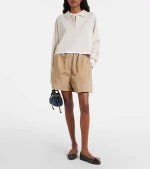 Prada Bonnie Small Denim Top-handle Bag - Blue