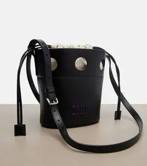 Miu Miu Leather Bucket Bag